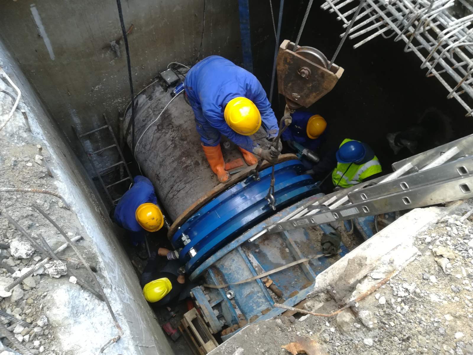 The connection of the Aliakmonas - Aravissos aqueducts has been ...